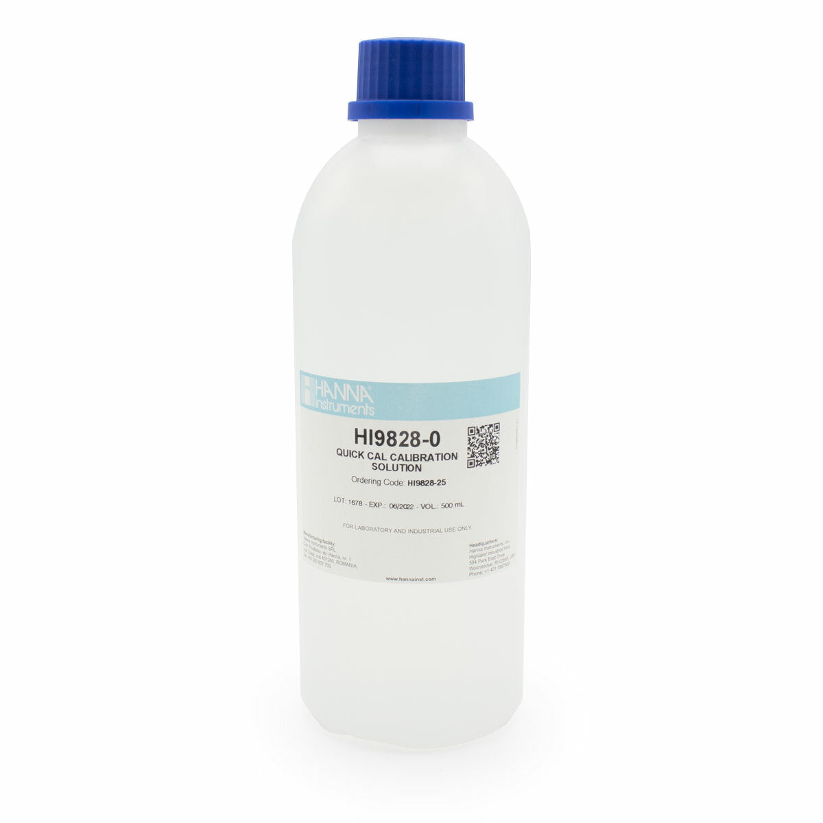 Hanna Instruments Quick Calibration Solution, 500mL Bottle