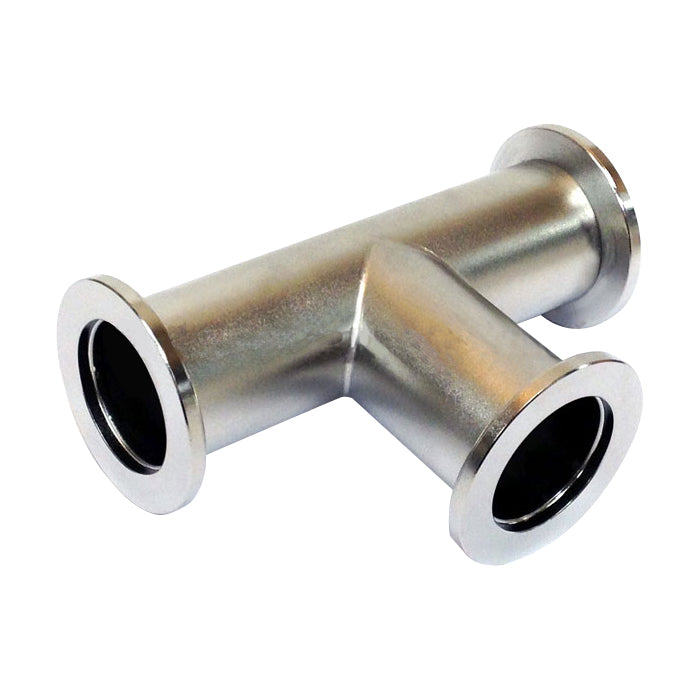Across International KF25/NW25 St St 3-Way Tee Flange for Secure Vacuum ...